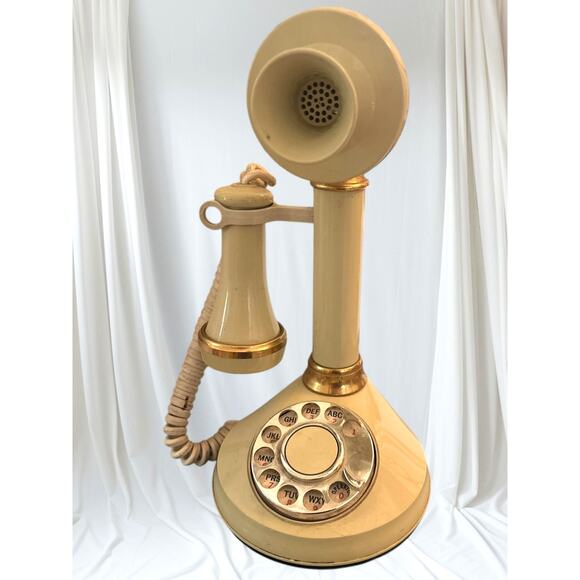 Deco-Tel | Other | Vintage 97s Decotel The Candlestick Off White ...
